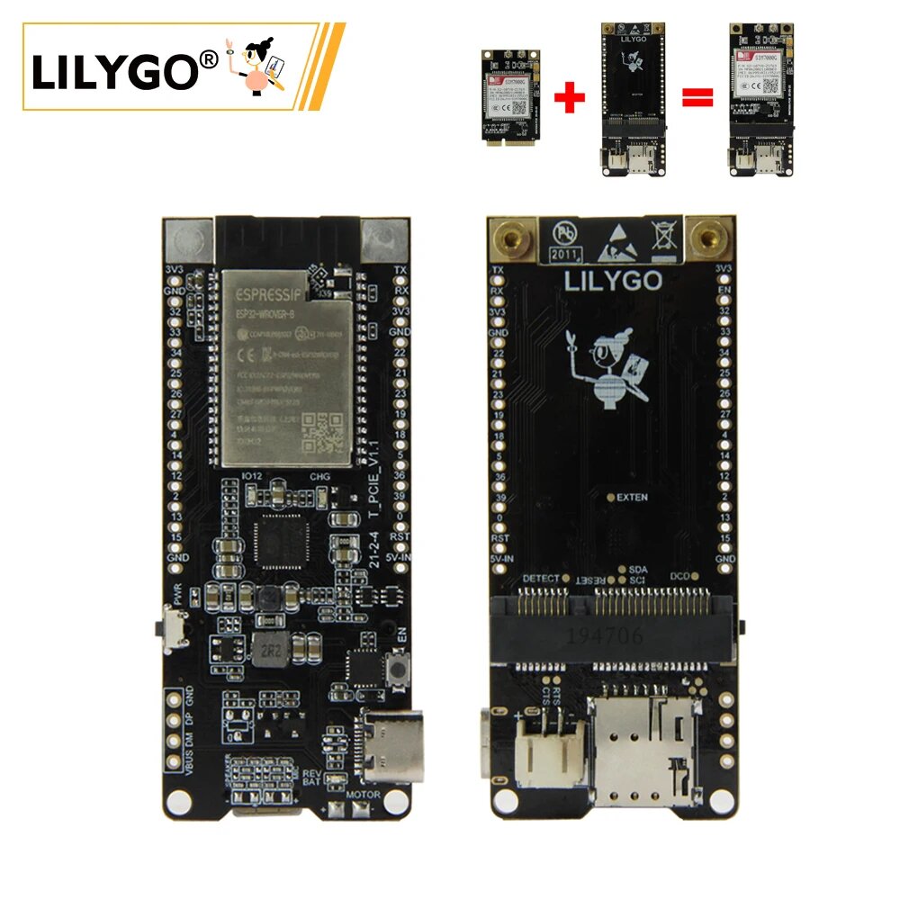 Lilygo T-PCIE ESP32 модуль, 4.0H CH9102 16MB