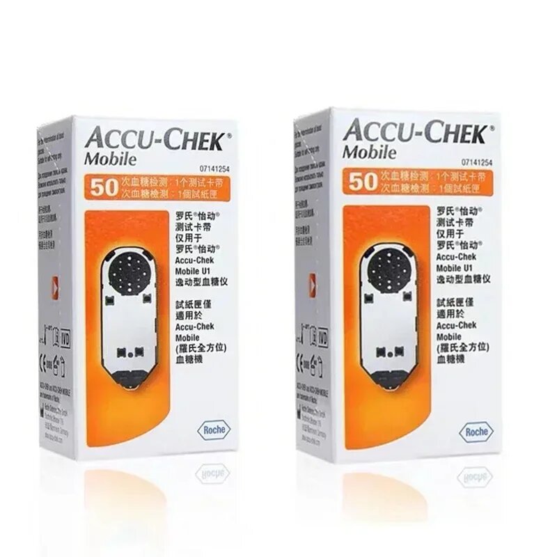 Тестовые полоски AccuChek Mobile 100 штук 100pcs test strips