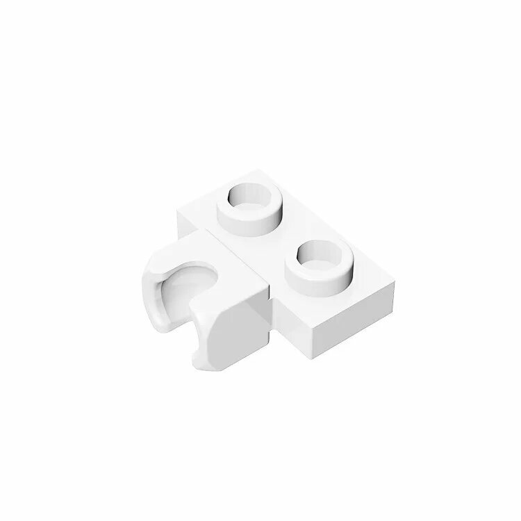 Белый LEGO Brick 2x4 с креплением для минифигурки