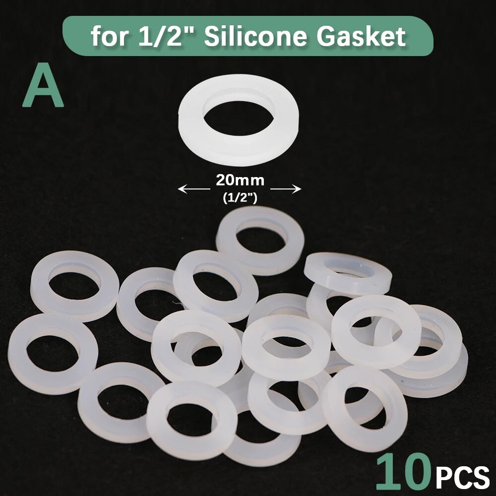 Силиконовые уплотнительные кольца MUCIAKIE 1/2" 3/4", 10 шт.