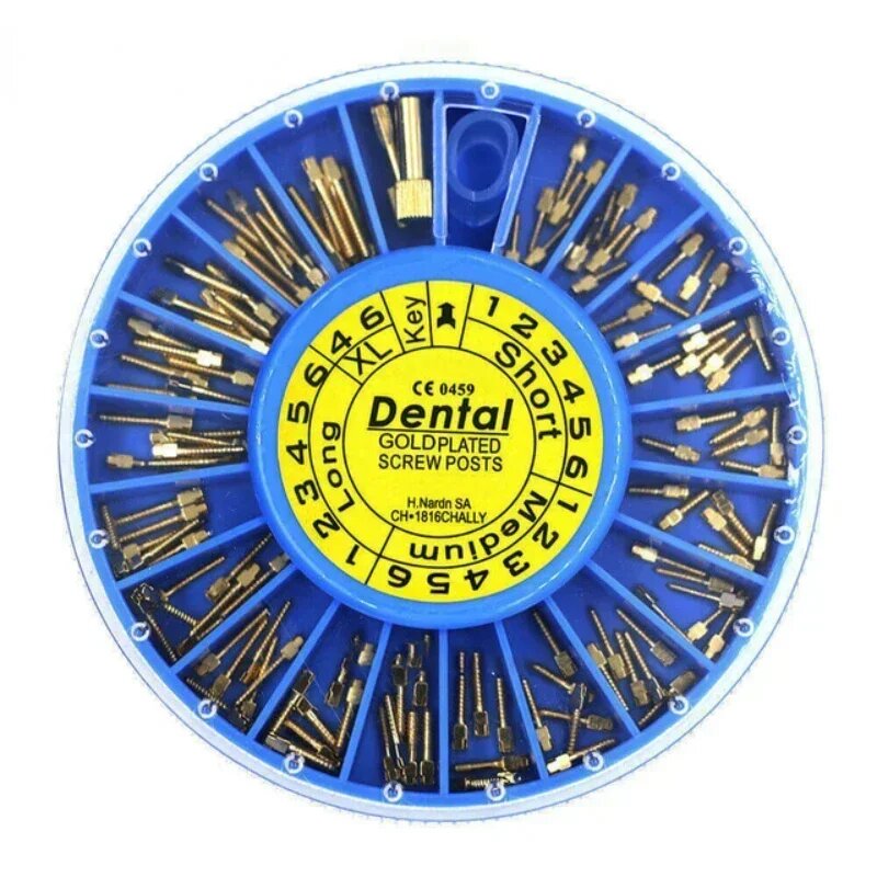 ЗOCI эндодонтические конические штифты из титана 120 шт. Gold