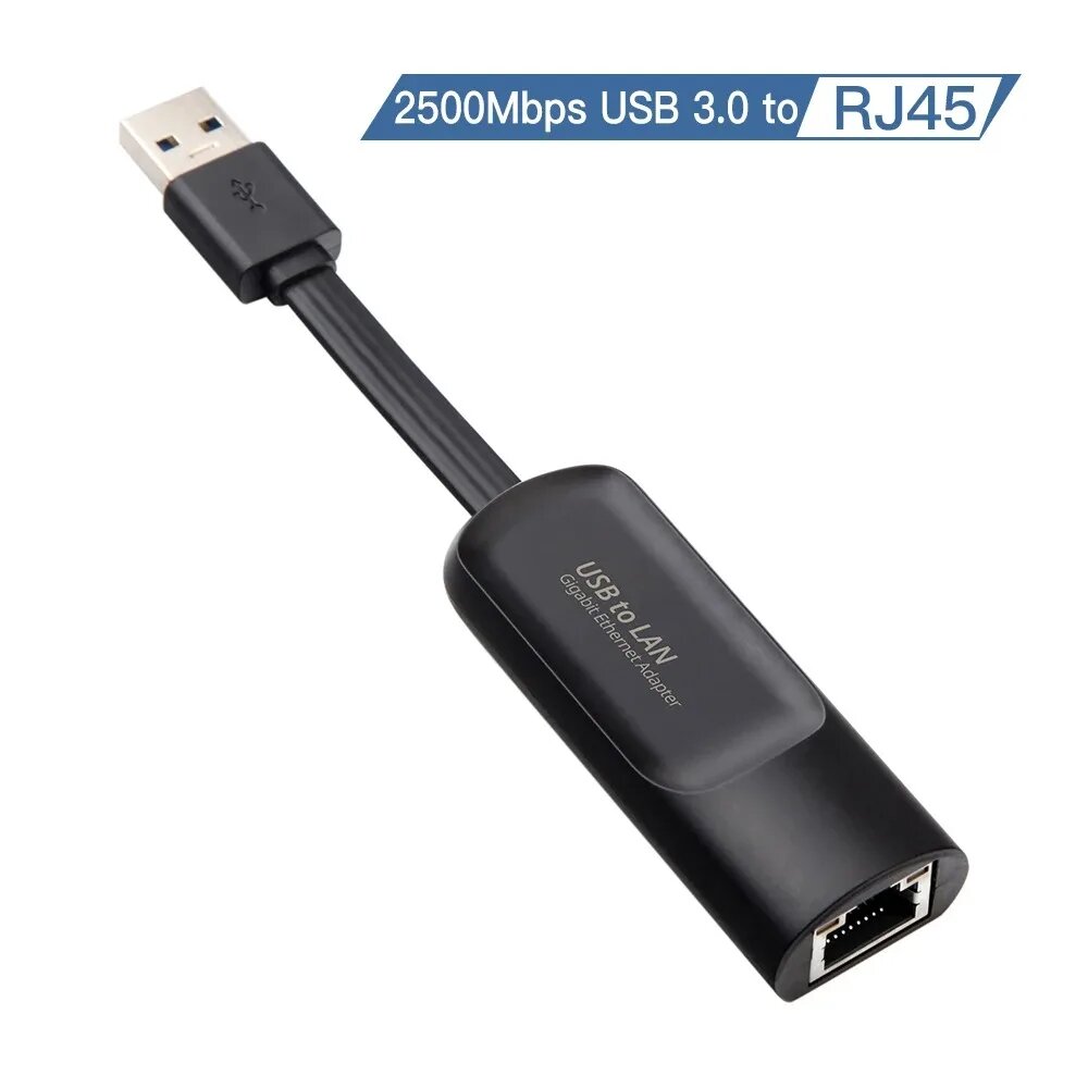 Ethernet-адаптер kebidumei 2500 Мбит/с USB Type-C на RJ45 2500Mbps USB 3.0