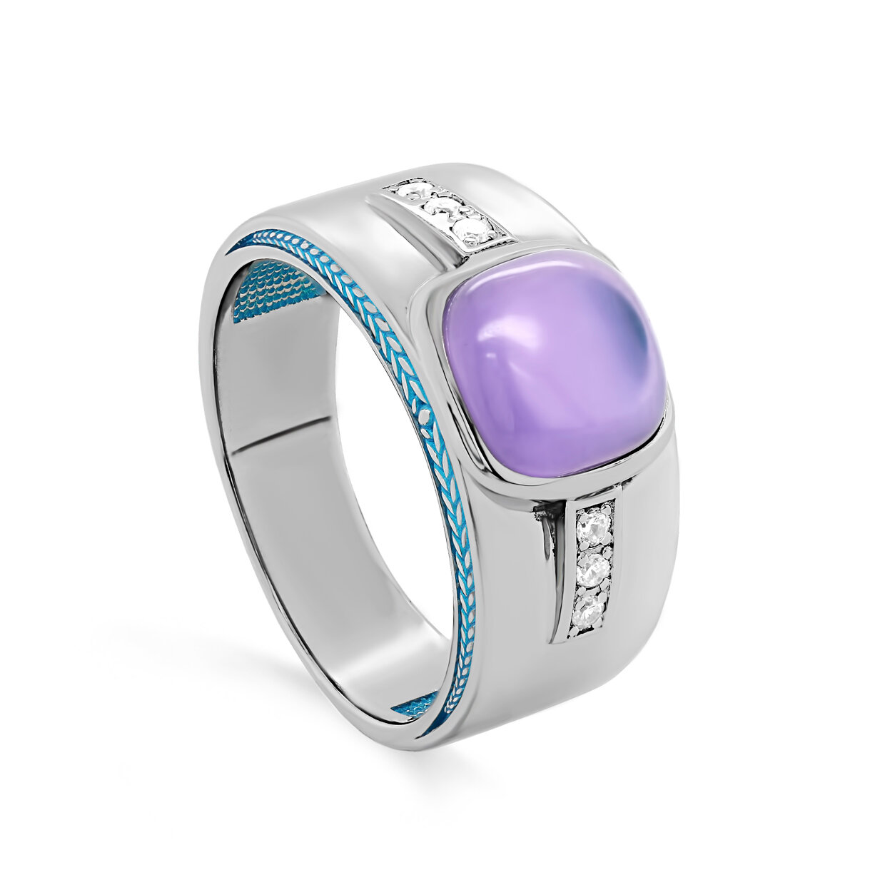 Кольцо, серебро, 925 проба, ситалл