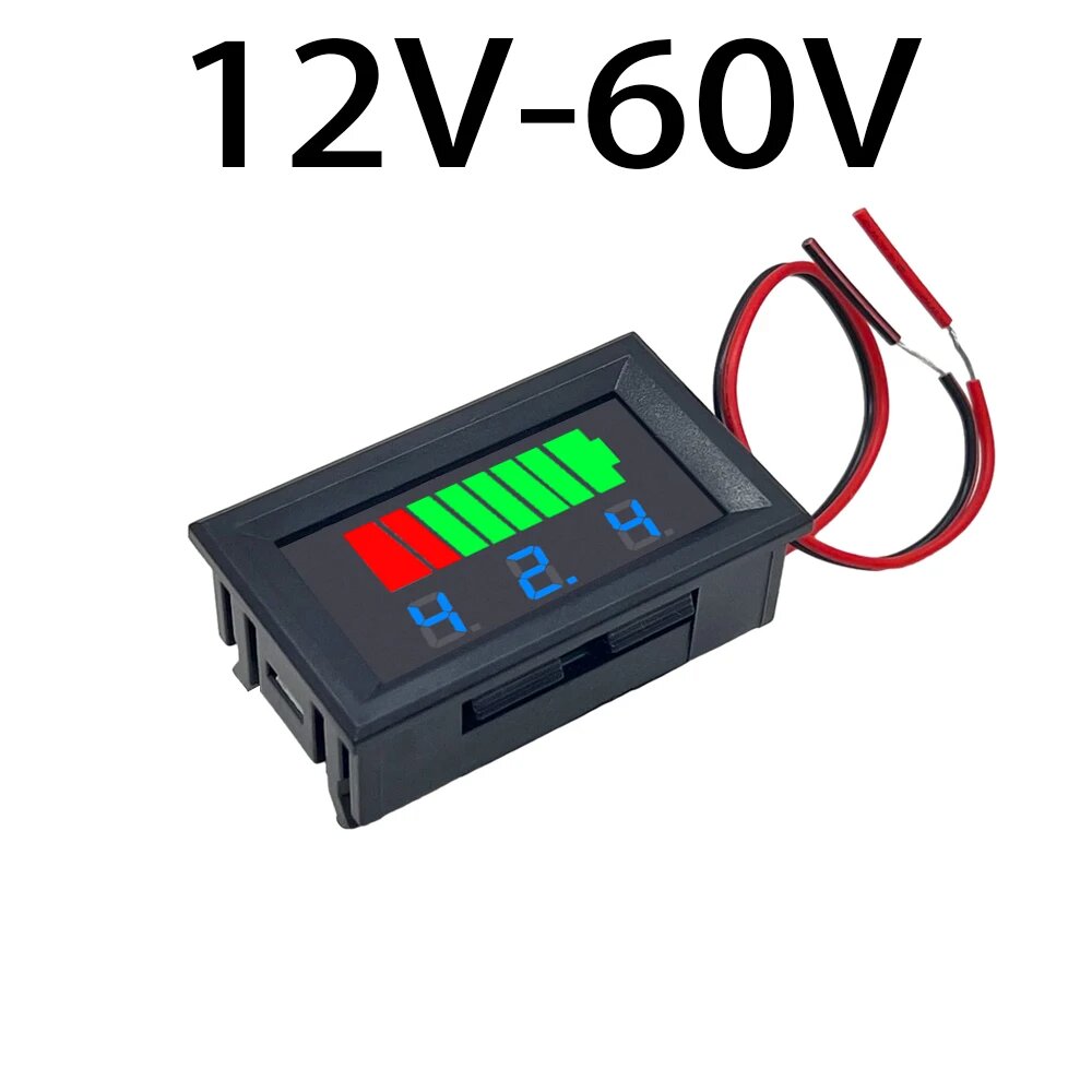 Индикатор заряда аккумулятора GOODGOODDER 12-72В 12V-60V-Blue