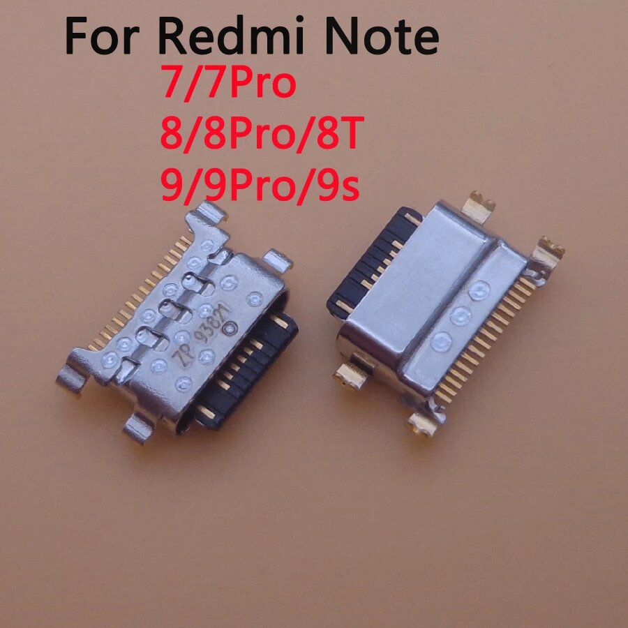Мини-коннектор USB Type-C для Xiaomi Redmi Note 4 4X 5 5A Prime 6 7 8 8T 9 9S Pro, 10 шт, запасные части для зарядного гнезда 7 8 8T 9 9S
