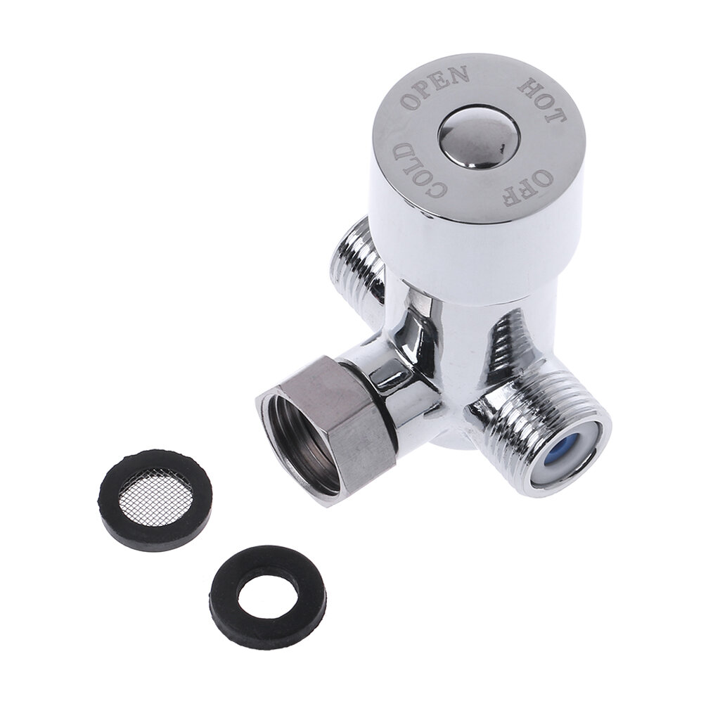 (1 шт.) Полностью автоматический индукционный кран, клапан регулирования температуры горячей и холодной воды