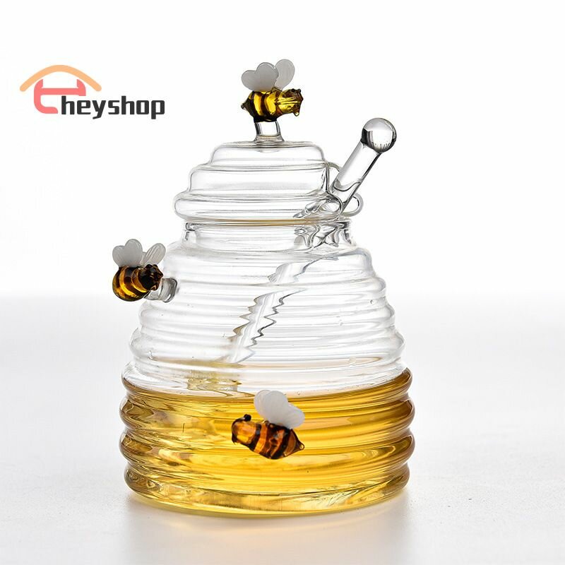 Канистра для меда, прозрачное стекло