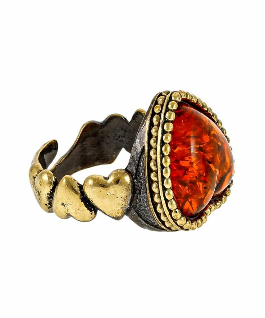 Кольцо, янтарь