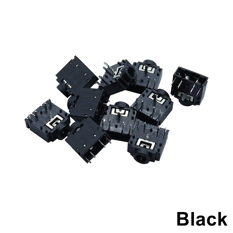 Разъемы для наушников 3.5 мм Black Plastic mouth (10 шт)