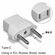 Адаптер Type-C EU Plug-White, 1PCS