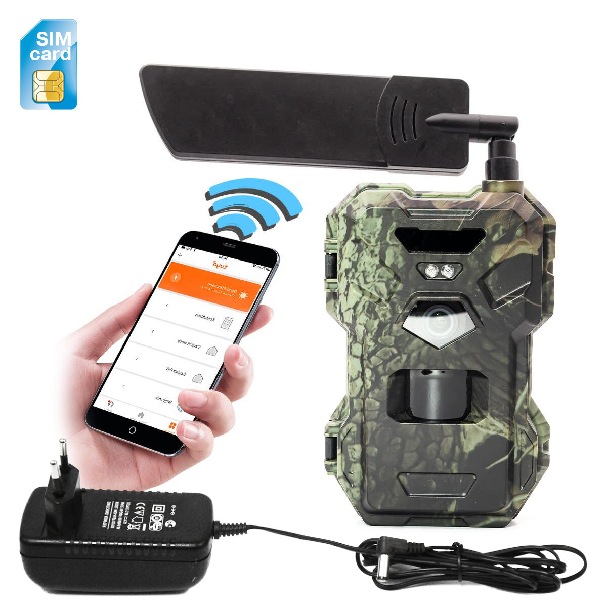 Фотоловушка TUYA/2К/4G для охоты и охраны дачи Filin-TUYA HC-880 Pro-2K (30Мп) (F84302LU) с SIM картой с датчиком движения и невидимой ночной ИК под