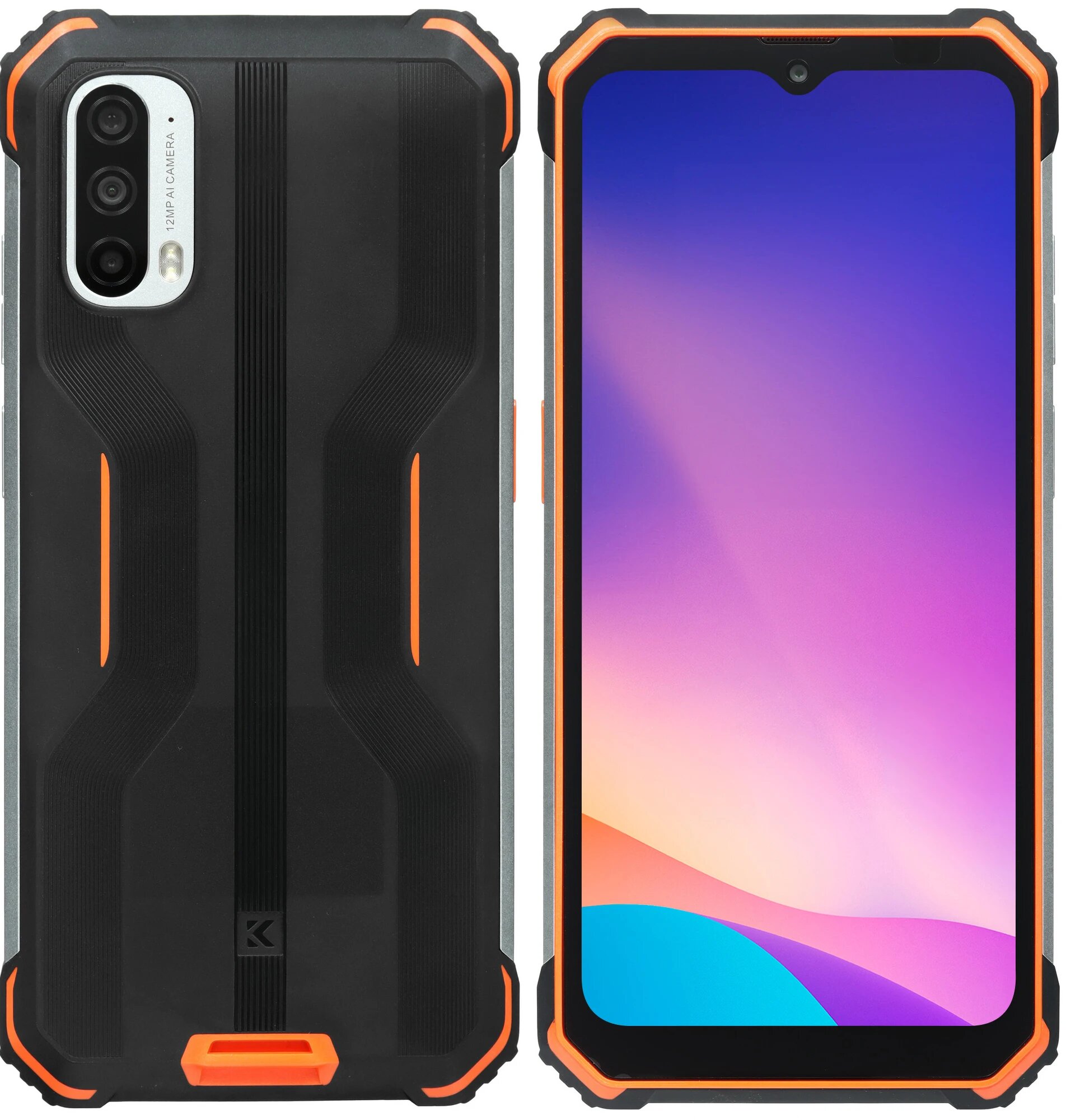 Смартфон KENSHI Armor I1W, 6.58", 6/128 GB, NFC, защита IP68, оранжевый