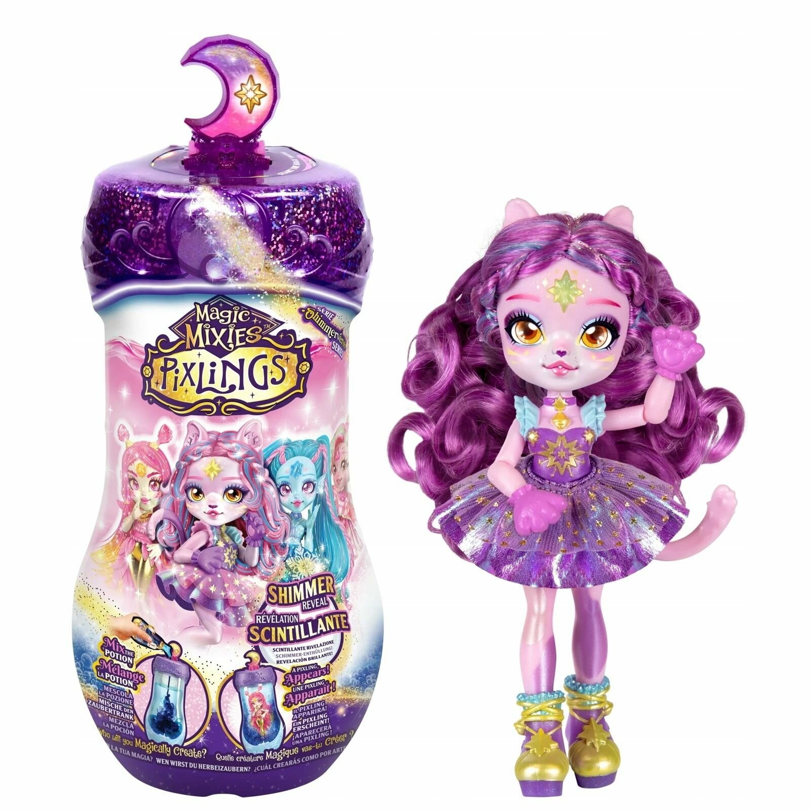 Кукла TM Toys Magic Mixies Pixlings Shimmerverse Серия 2 - Кукла-кошка Кэтлин - Мэджик Миксис Пикслинг 14911