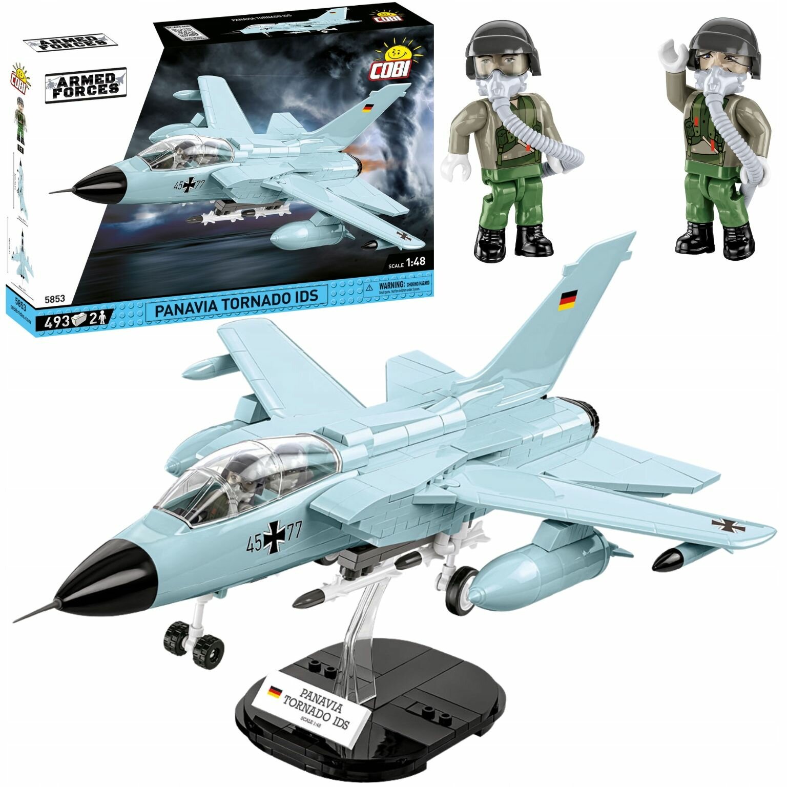 Конструктор пластиковый Cobi PANAVIA TORNADO IDS - Модель истребителя - 493эл. - Коби 5853