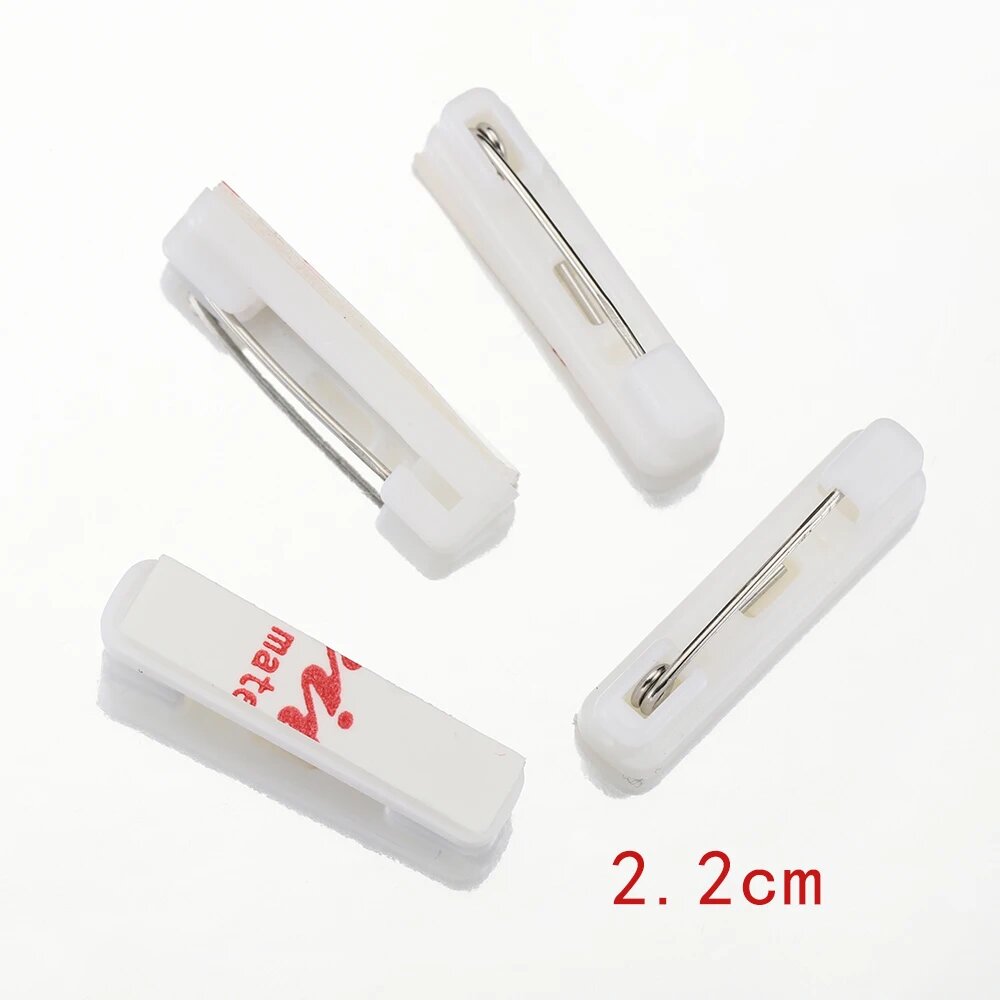 Белые булавки для брошей 2.2cm с клеем MOONMADE