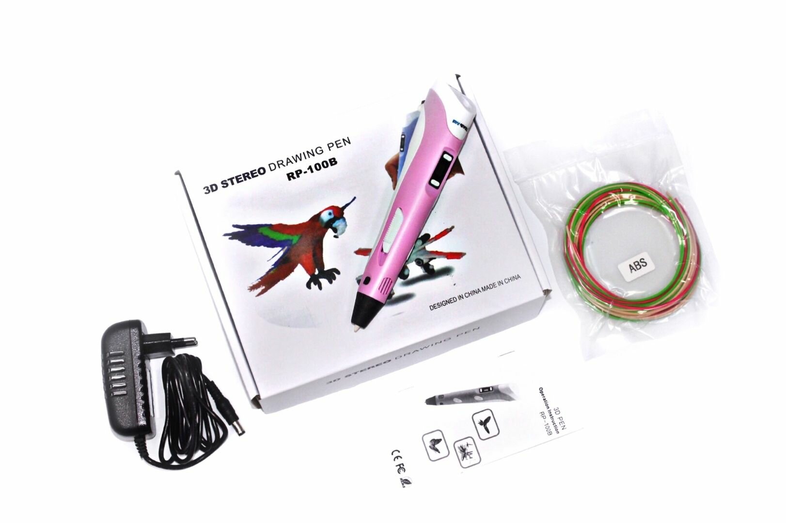 3D Ручка с LCD дисплеем, Stereo Drawing Pen RP-100B, в комплекте с набором 3д пластика.