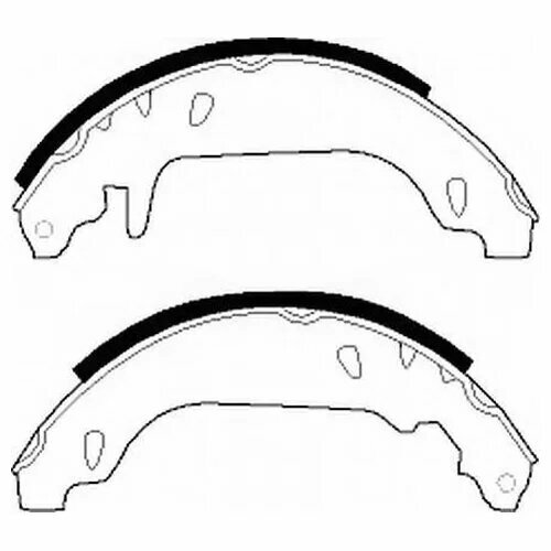Комплект тормозных колодок RENAULT 9, 11, 19 I, II, 21, 21 (4WD), CLIO I, II, EXTRA, SUPER 5, TWINGO I Ferodo FSB243