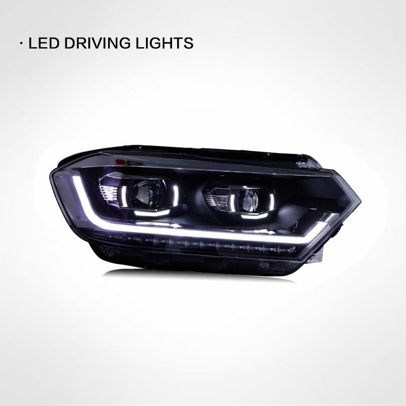 Комплект фар "Ангельские глазки", для Volkswagen New Bora, передний, левый/правый