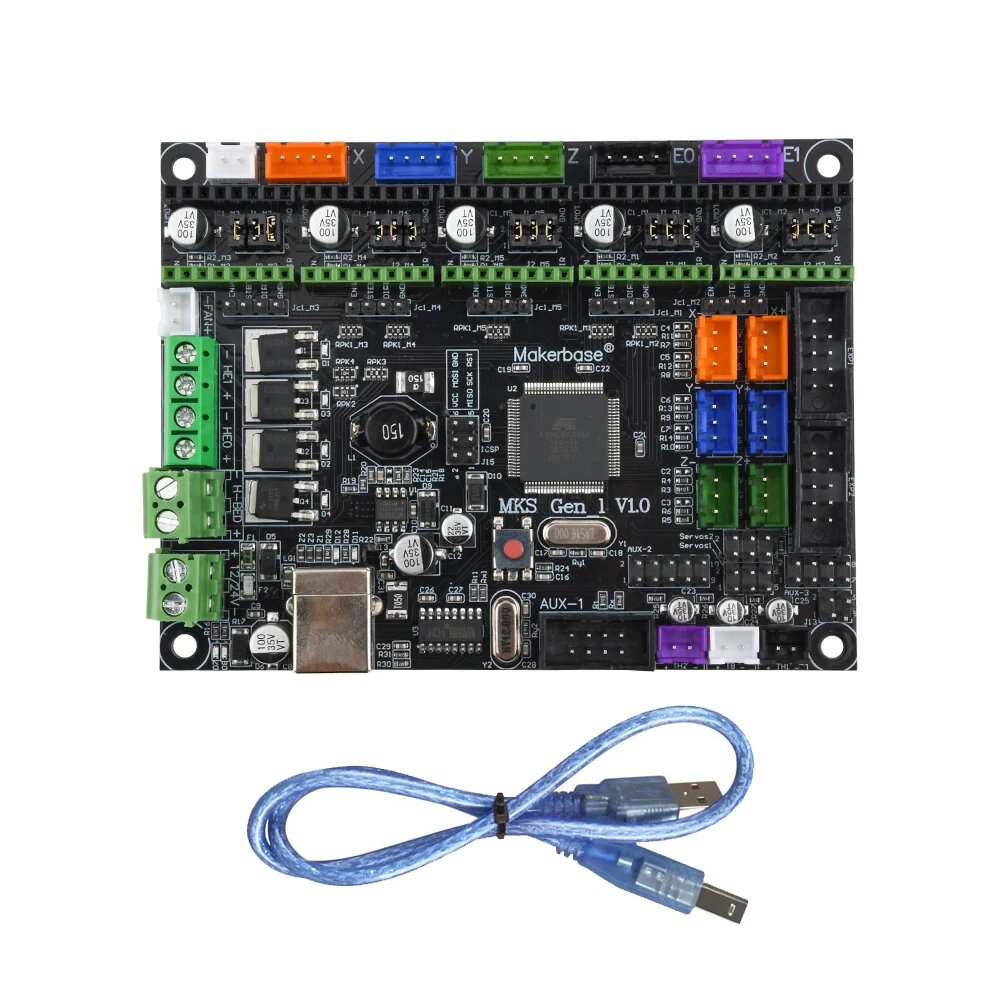 Материнская плата, 3D-принтер MKS GEN L V1.0, модуль управления, совместим с Ramps1.4/Mega2560 R3 для драйвера A4988/8825/TMC2208/TMC2100