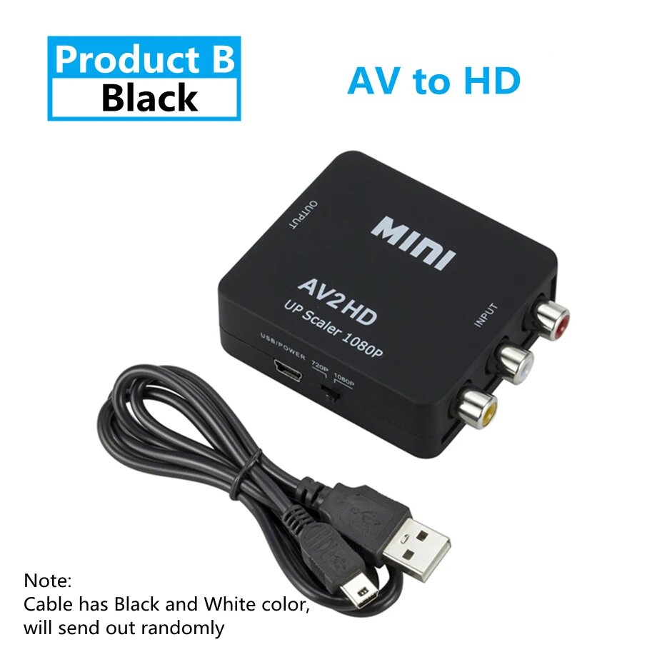 HDMI конвертер RCA AV AV2HD Black