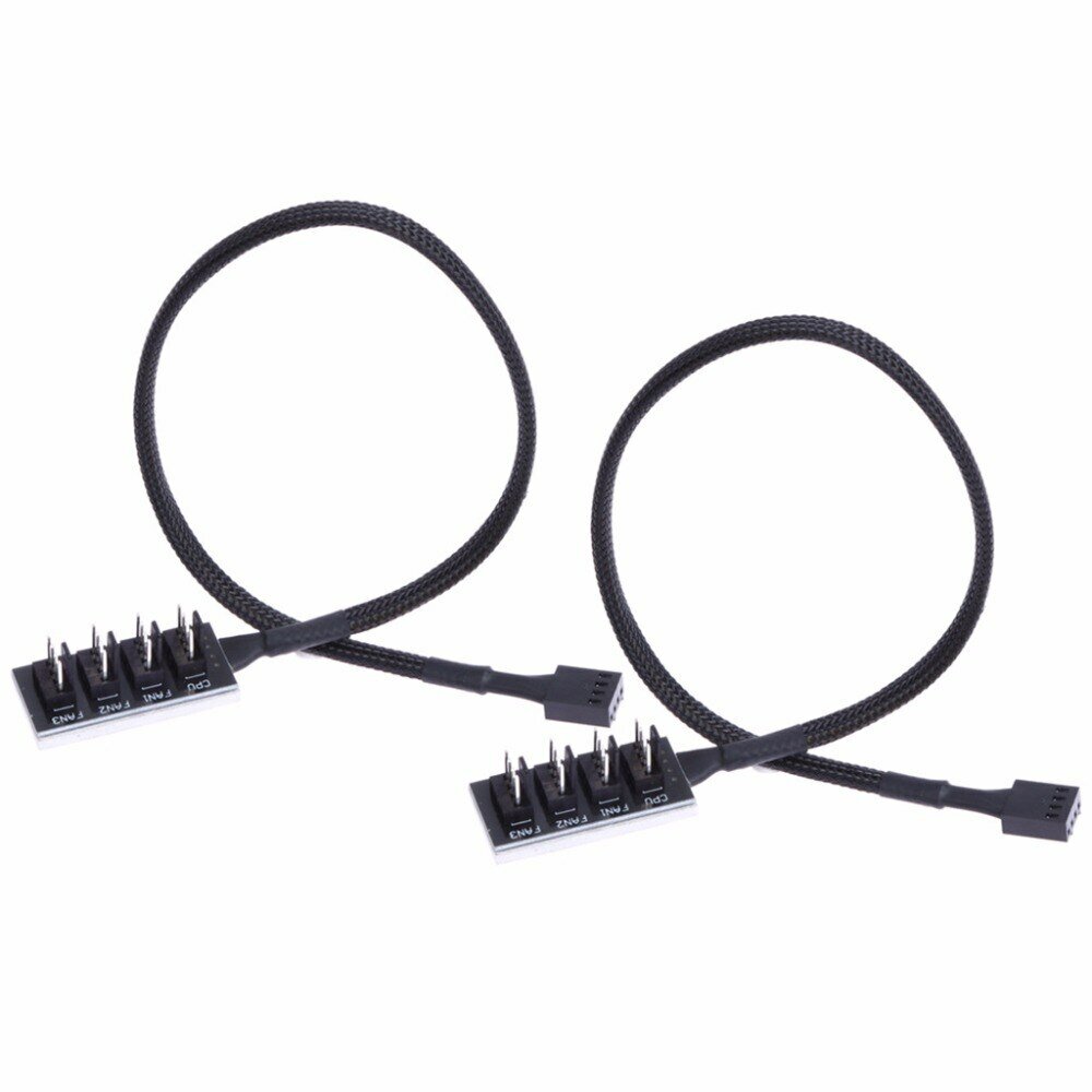 1 гнездо на 4 штекера 4-портовый кабель питания для 4-контактного разъема PWM вентилятора охлаждения