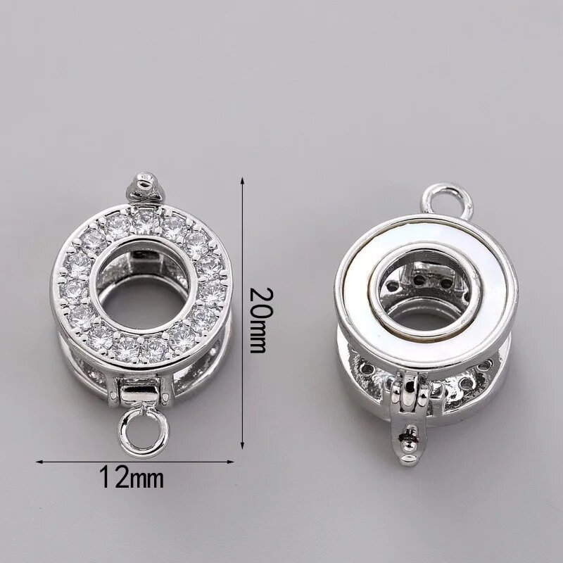 Зажим для украшений, серебряный, TN-LJK103-silver 1