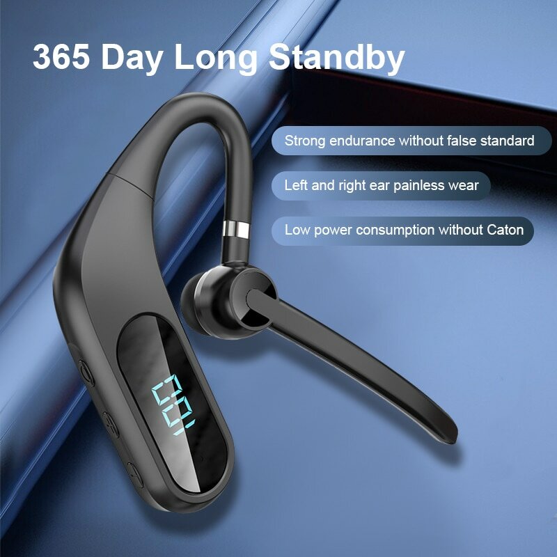 Новая беспроводная Bluetooth-гарнитура для деловых звонков, светодиодный дисплей с микрофоном, игровые наушники Handsfre