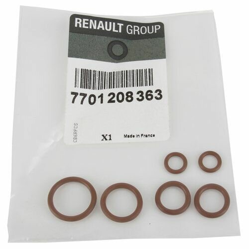 Кольца уплотнительные узкие A/C К-Т 6ШТ Renault 7701208363
