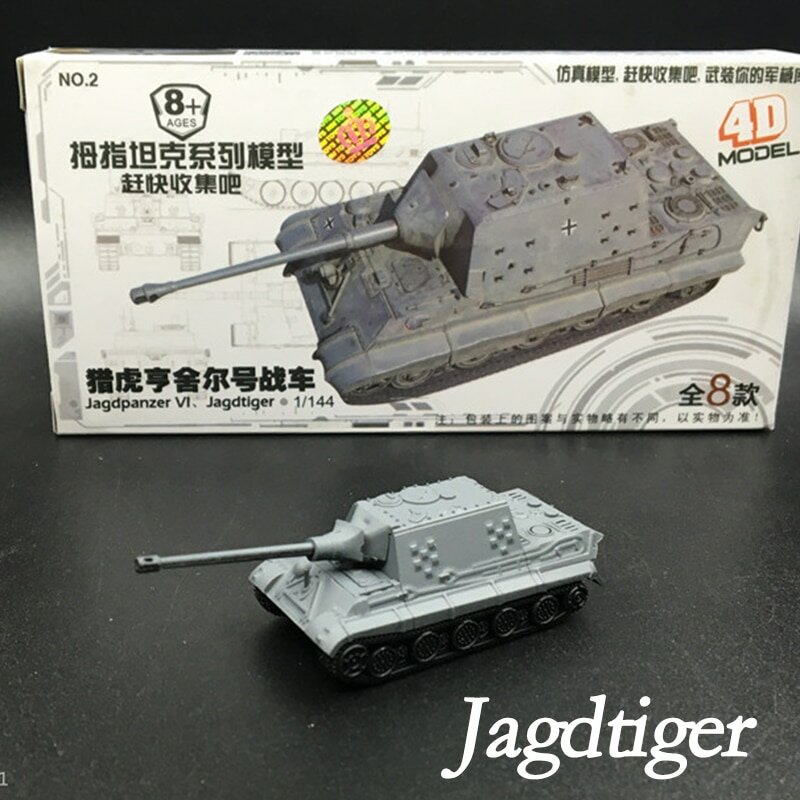1:144 Миниатюрная модель танка Tiger T34 AMX-30 IS2 Собранный игрушечный танк Военная сцена Мини 4D модель Игрушка для м