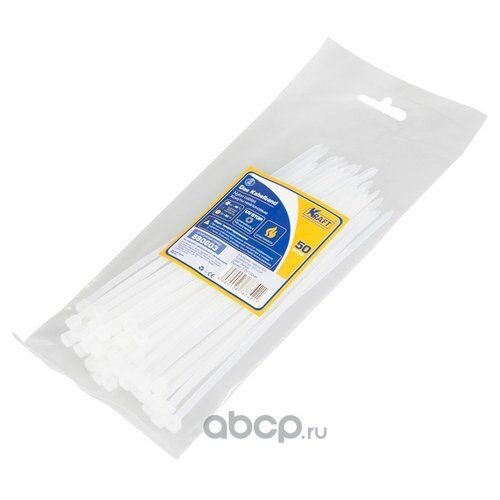 Хомут нейлоновый 3,6150 белый уп-ка 50 шт KRAFT Kraft KT880603