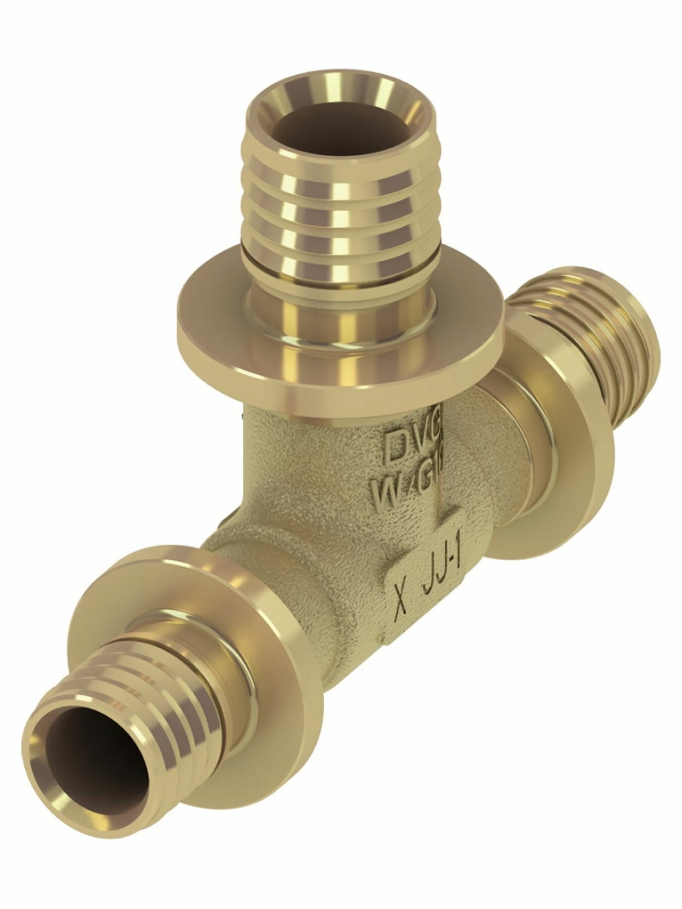 Тройник TECEflex 25х25х25 90°, латунь, 760025