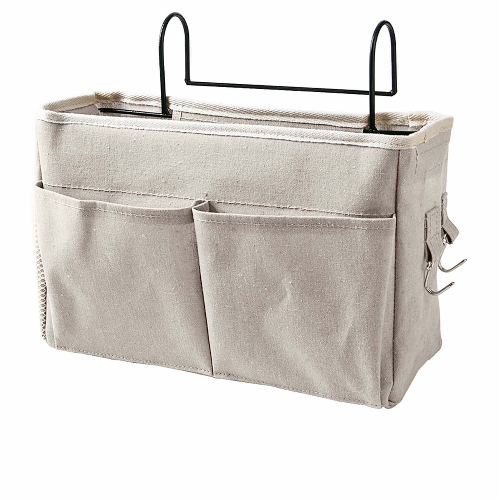 Подвесной ночной мешок, хлопковый карман для хранения белья, корзина-органайзер для двухъярусных кроватей прикроватной тумбочки, льняное хлопковое хранение