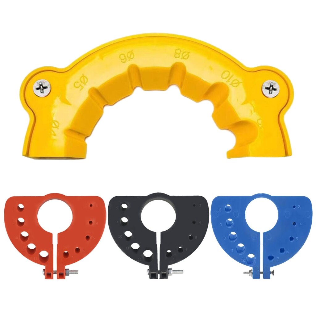 Набор Точилок Для Сверл 4шт ABS Инструмент Для Заточки Сверл Деревообрабатывающий Сверлильный Инструмент для Эффективной Заточки Увеличенного Срока Службы Сверла