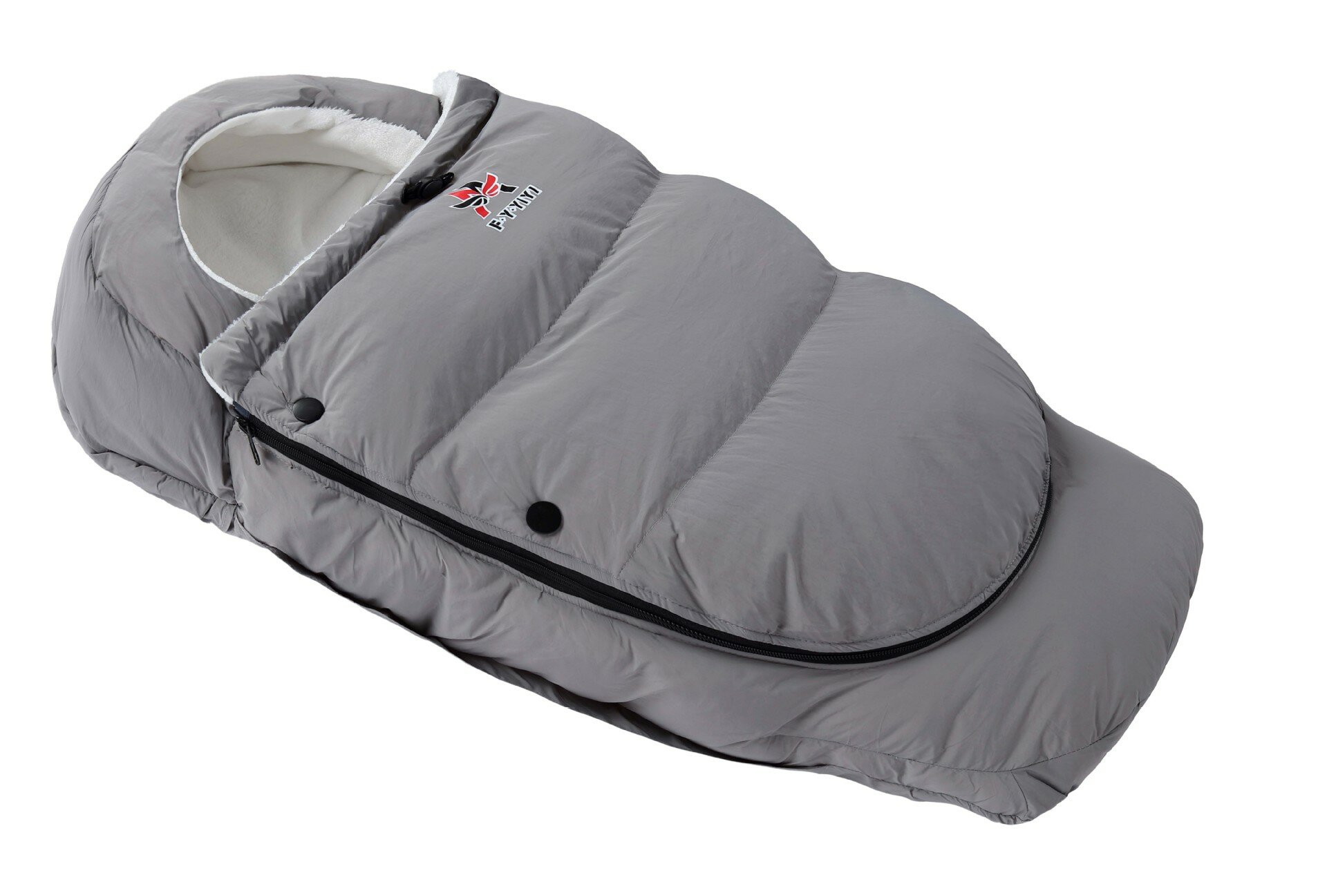 Спальный мешок, для детской коляски, утепленный, серый, 46 см x 88 см