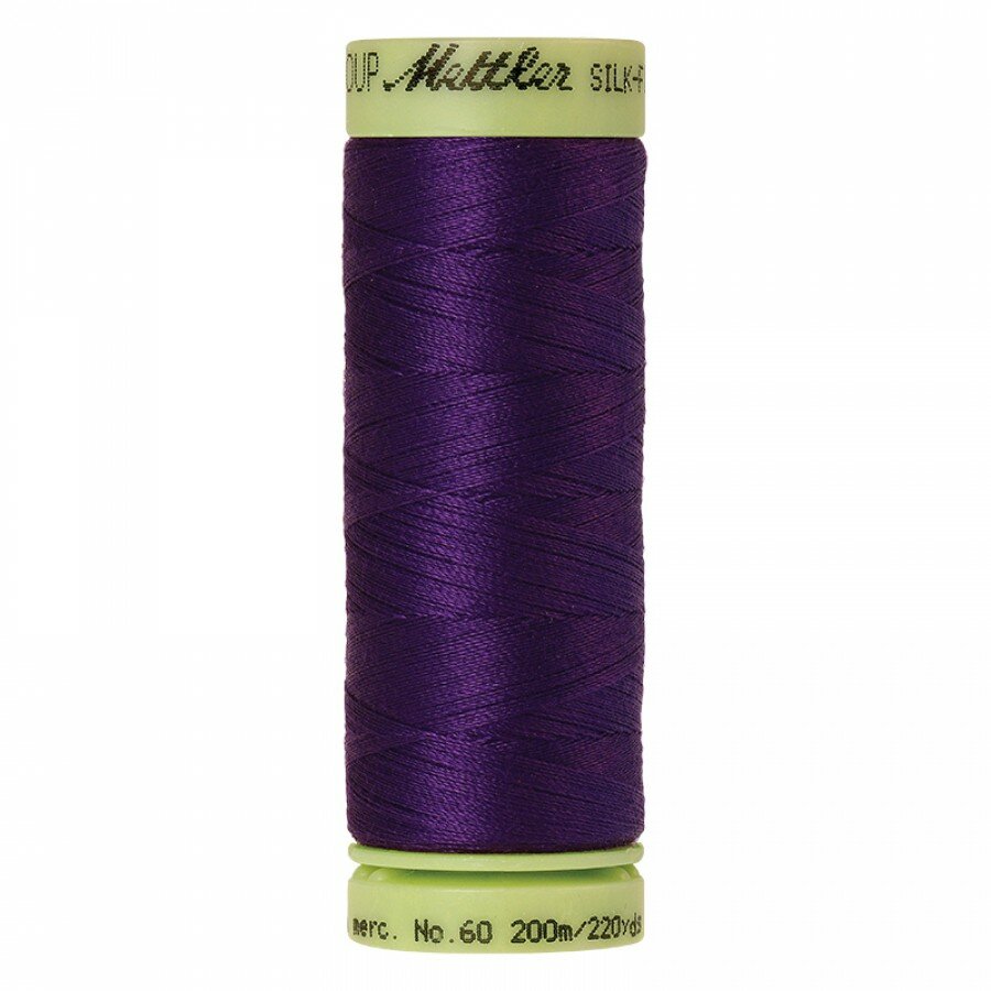 Нить для машинного квилтинга SILK-FINISH COTTON 60, 200 м 0046 Deep Purple