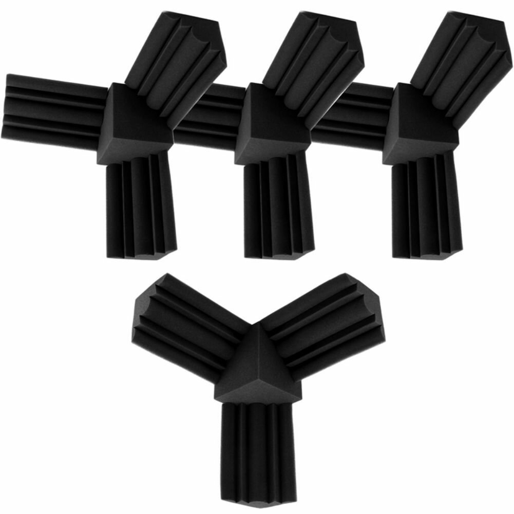 BEIYIN акустический поролон 12x12x24cm угловой бас ловушки 15x15cm квадрат (4 комплект)