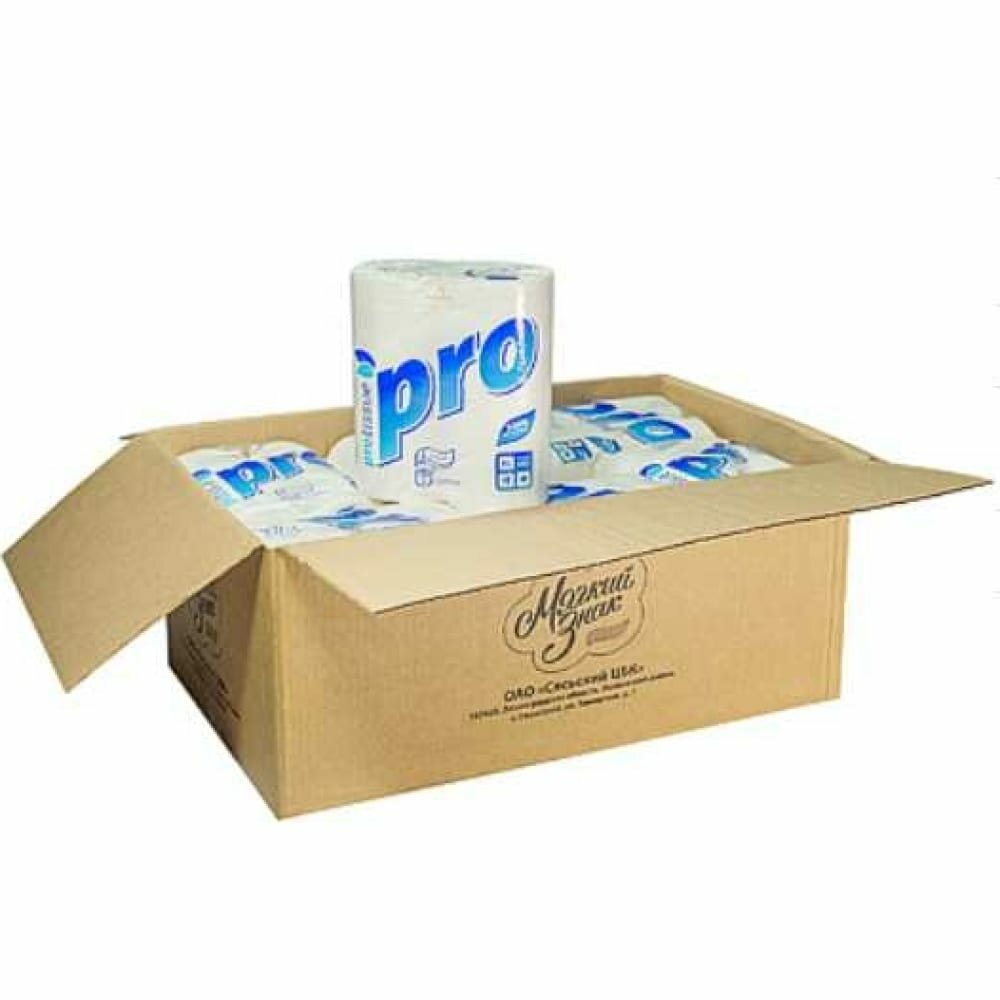 Бумажное полотенце Protissue 2-сл 2 рул/уп 24 pro белое Г-С162н