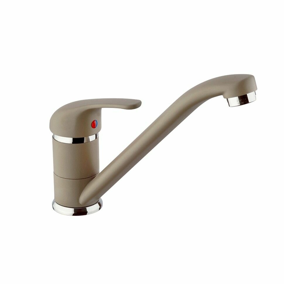 Смеситель для кухни, Paini Jolly, GRANITE TRUFFLE 69VL72FW57GN3ZGC1KYZM, бежевый матовый