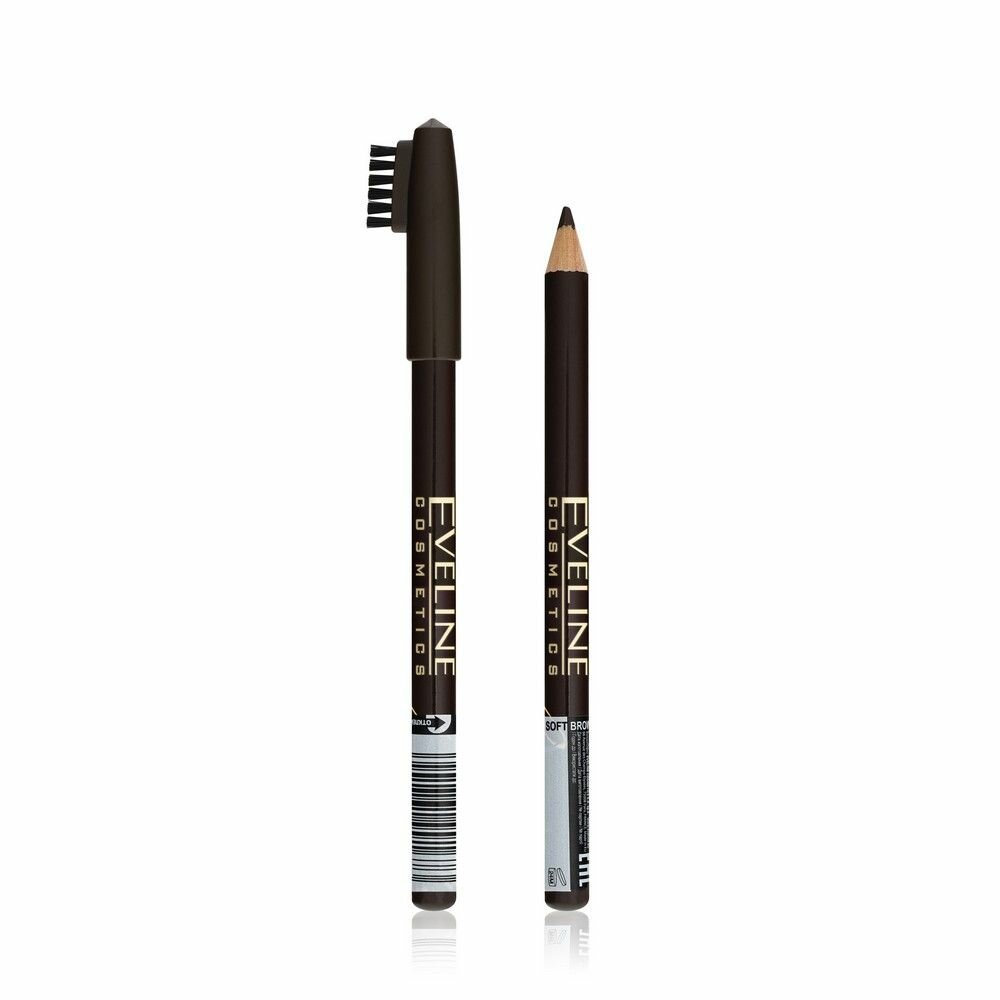 Карандаш для бровей Eveline Eyebrow Pencil Soft, Тон Brown