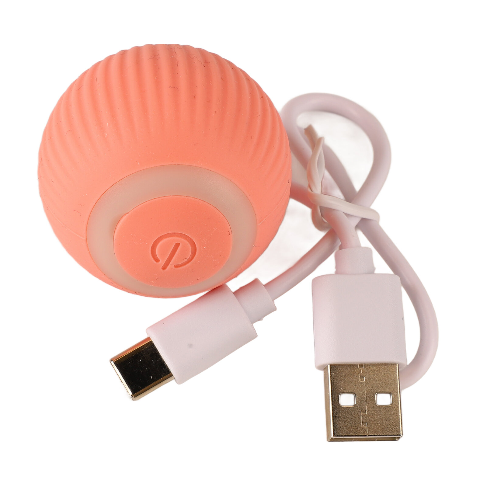 Умная игрушка-мяч для кошек с функцией вокализации и скрежета зубов. Интересная интерактивная игрушка для котенка, розового цвета.