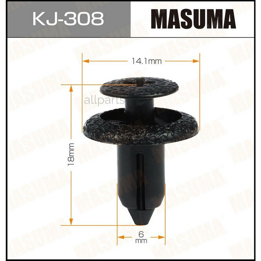 MASUMA KJ308 клипса крепжная
