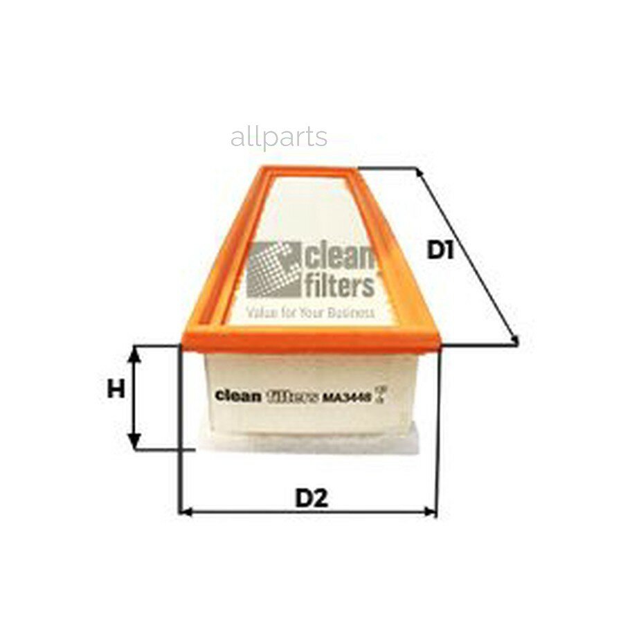 CLEAN FILTERS MA3448 CLEAN фильтр воздушный MA 3448 (=C 34 120)