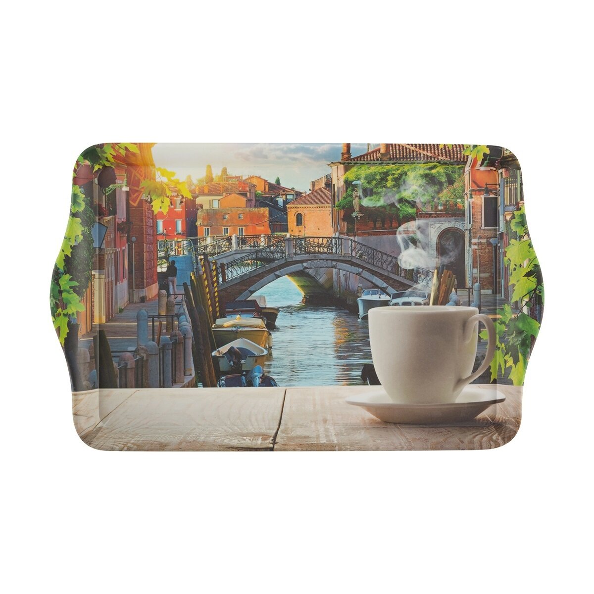 Поднос "Mallony" Fantasia, термопластиковый, 43,5 x 27 x 2,8 см.