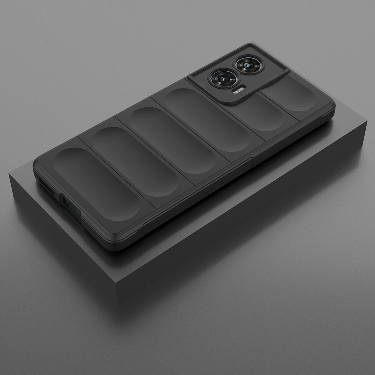 Противоударный чехол Flexible Case для Moto Edge 50 Fusion черный