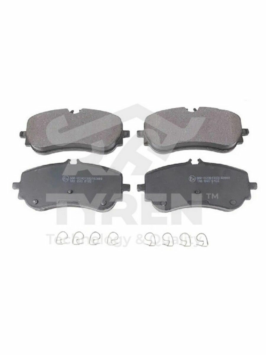 Колодки тормозные дисковые задние для а/м Volkswagen Amarok, Crafter, Tyren TYR1222631