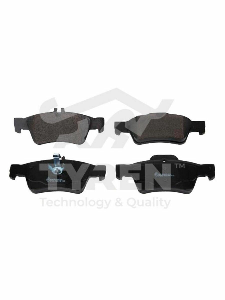 Колодки тормозные дисковые задние для а/м MERCEDES-BENZ E, S-Class, CLS, Tyren TYR1215451