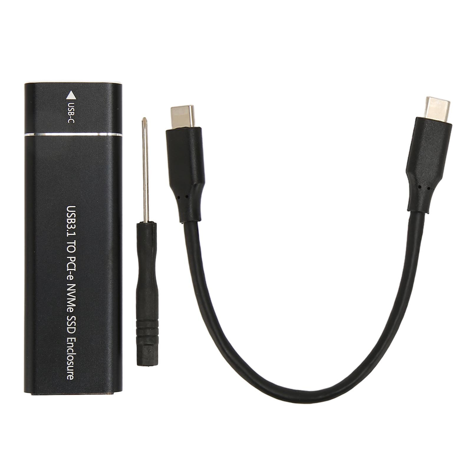 Внешний корпус m . 2 nvme ssd 10 гбит с usb 3 . 1 type c uasp для накопителей 2230 2242 2260 2280 черный без кабеля