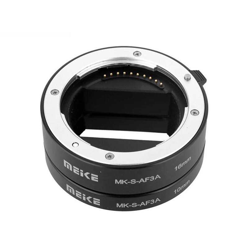 Металлические удлинители Meike MK-S-AF3A для макросъемки Sony a6300 a6000 a7 a7SII NEX