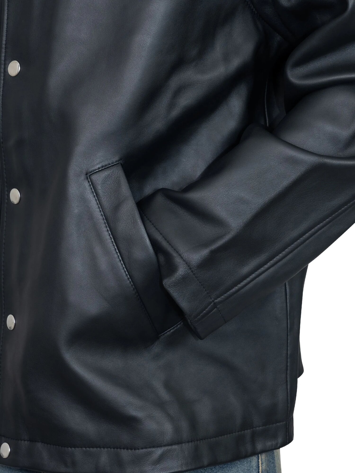 Куртка SunFlower Snap-fastening leather jacket, размер 50 — фото 1