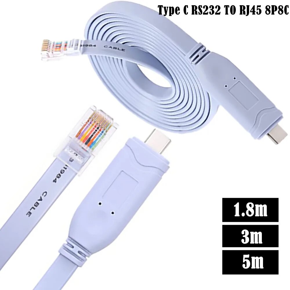 Cisco USB-C Консольный кабель USB Type C к RJ45 1,8 м